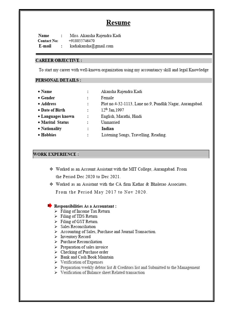 Akansha Resume Sap 2 - 231013 - 164046 | PDF | Accounting | Business