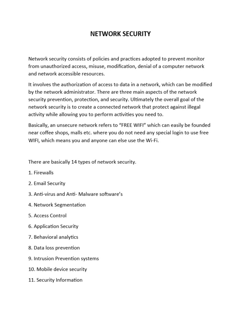 NETWORKSECURITY | PDF | Computer Security | Security