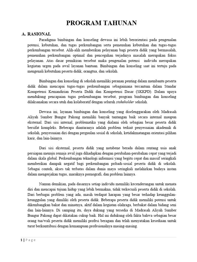 Program BK 2023-2024 | PDF