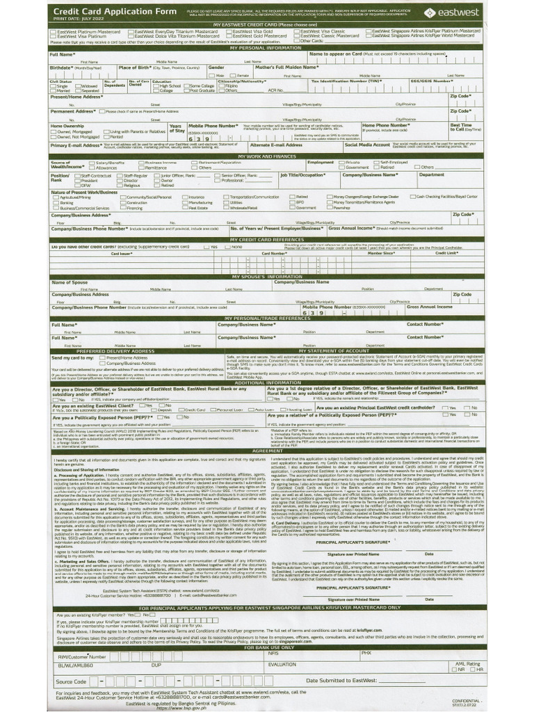 New EWB Application Form | PDF