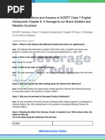 NCERT Bridge Course Class 8 English 2025 Solutions | PDF | Cloud | Grief