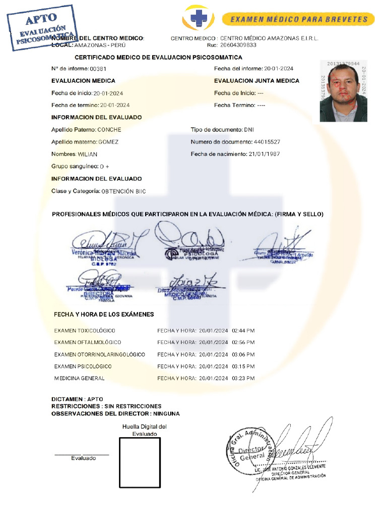 Certificado Aprobado Biic | PDF