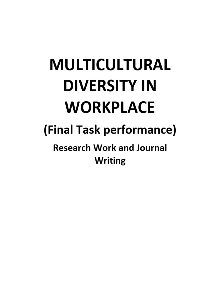 MULTI FINALS Research Journal PDF | PDF | Multiculturalism ...
