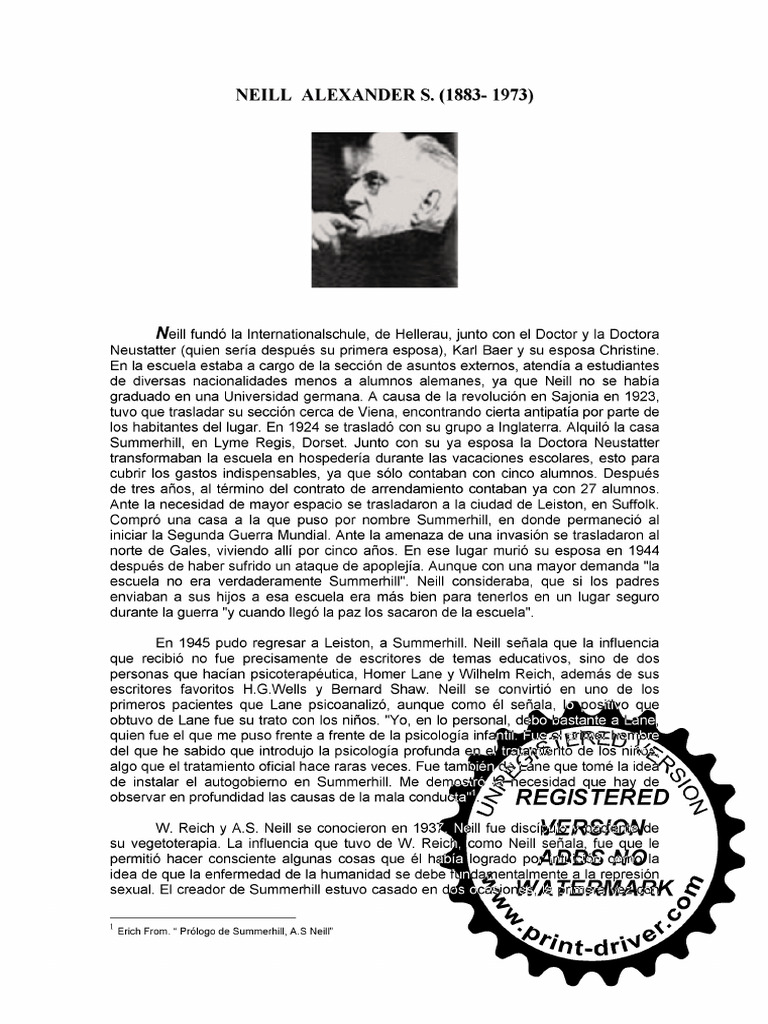 Neill Alexander S | PDF