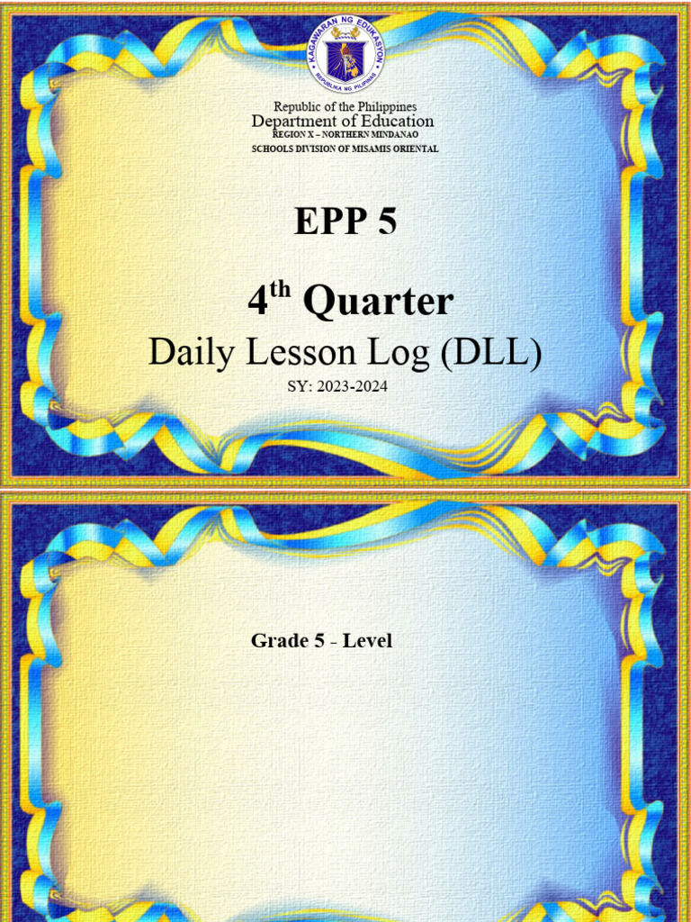 DLL Cover Page | PDF