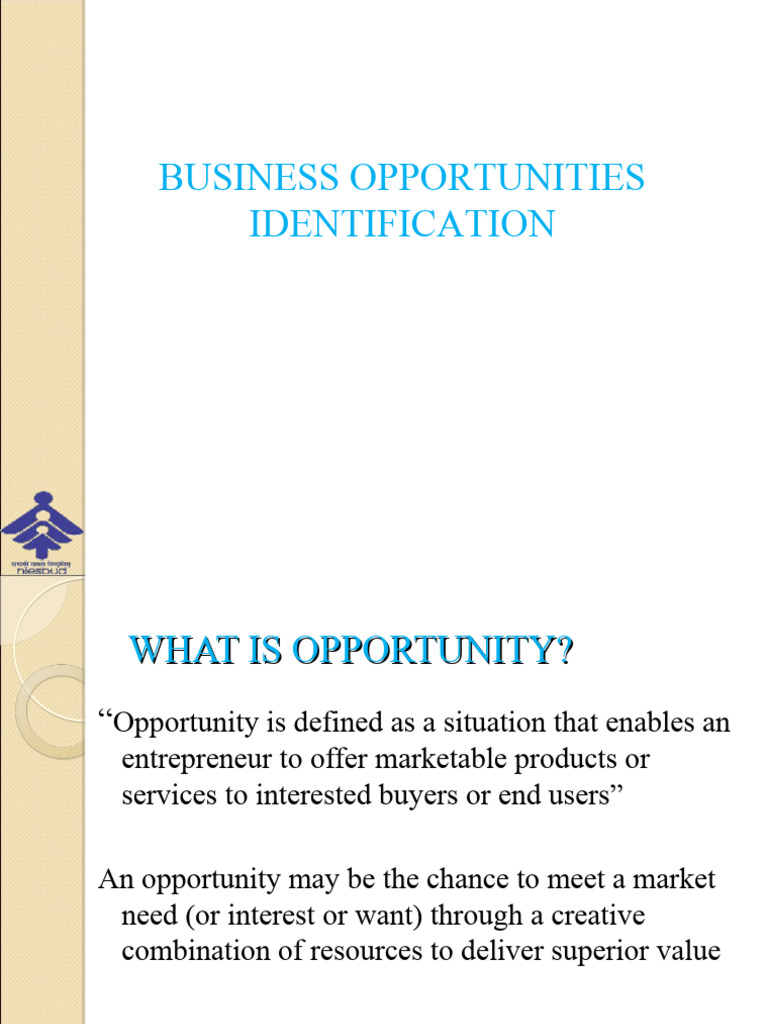 Opportunity Identification | PDF