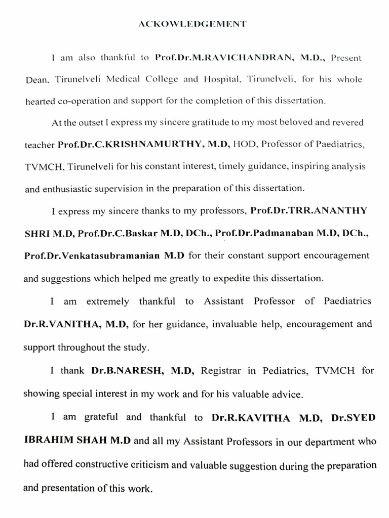 Acknowledgement | PDF