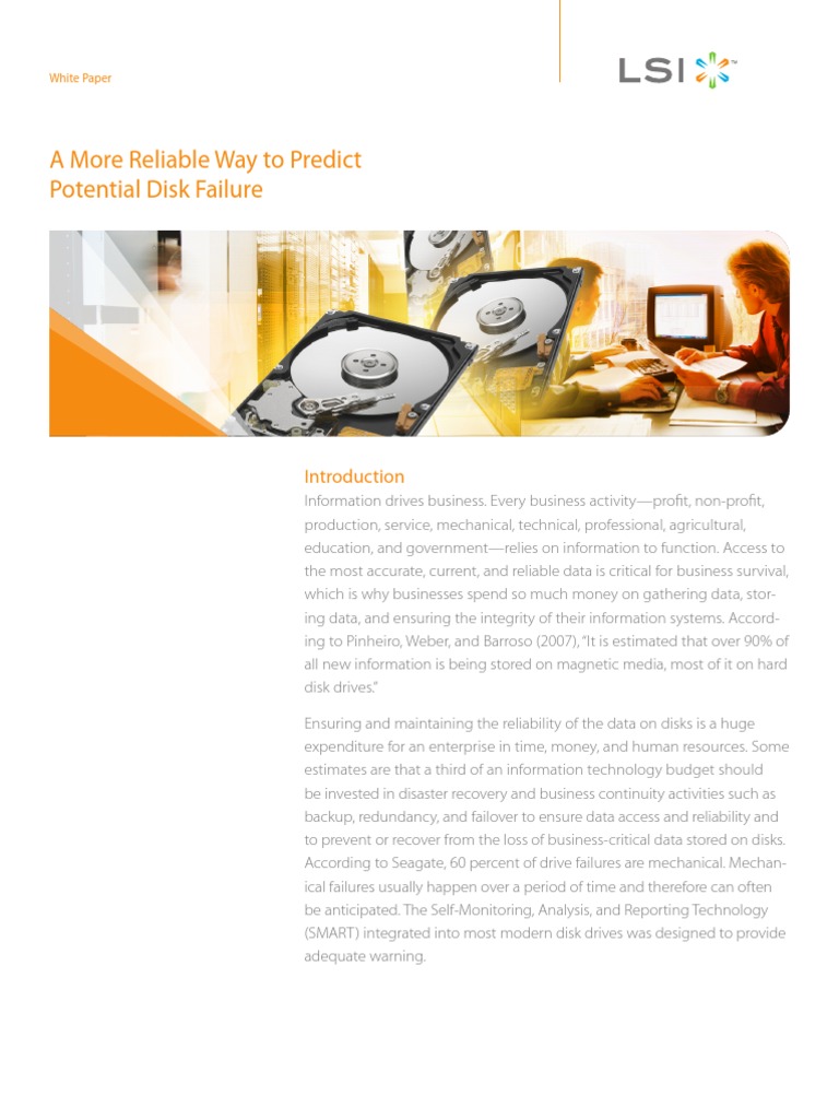 A More Reliable Way To Predict Potential Disk Failure: White Paper ...