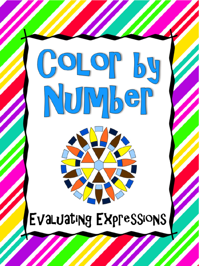 Evaluating Expressions Color by Number | PDF | Intellectual Property ...