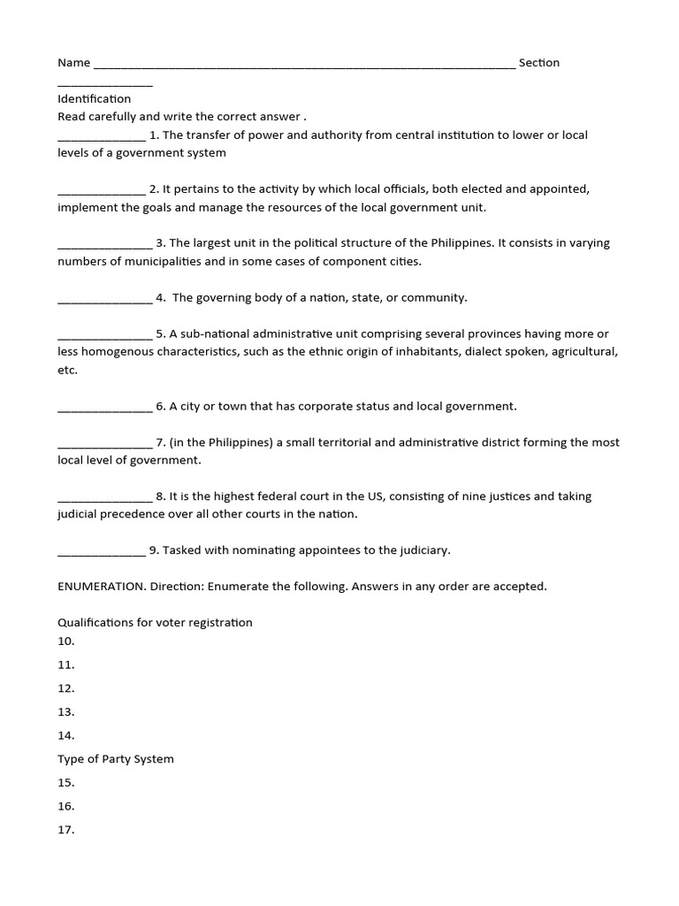 Quarter 2 Test Humss B | PDF