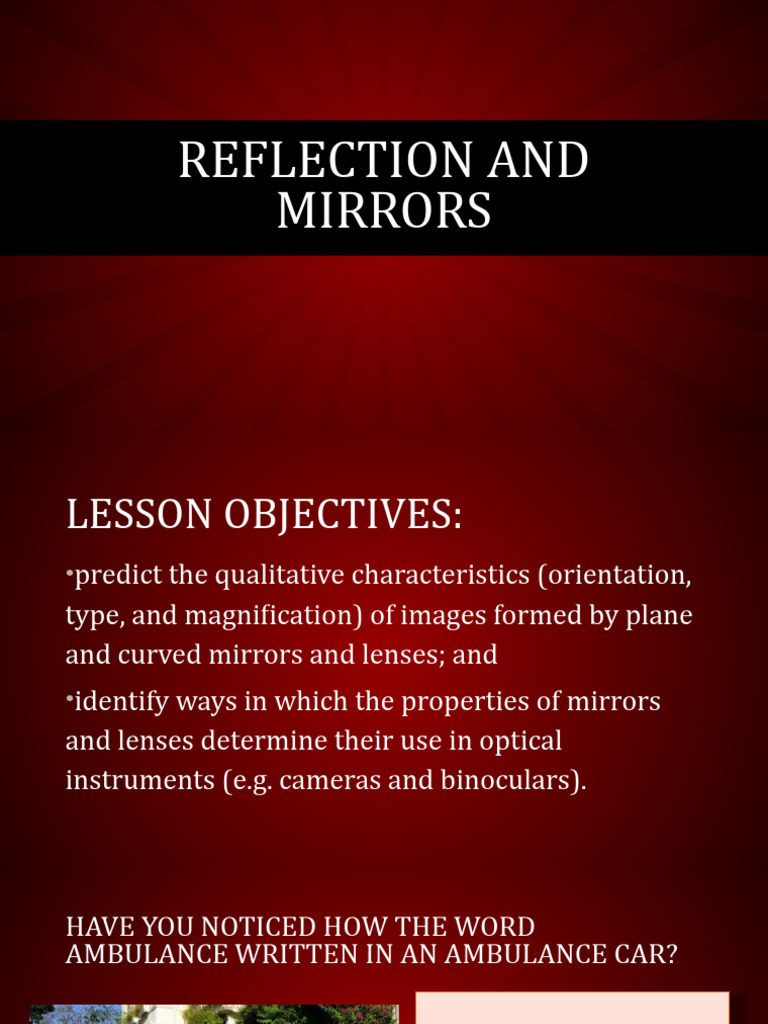 Q2C3L2 Introduction and Plane Mirrors | PDF | Mirror | Reflection (Physics)