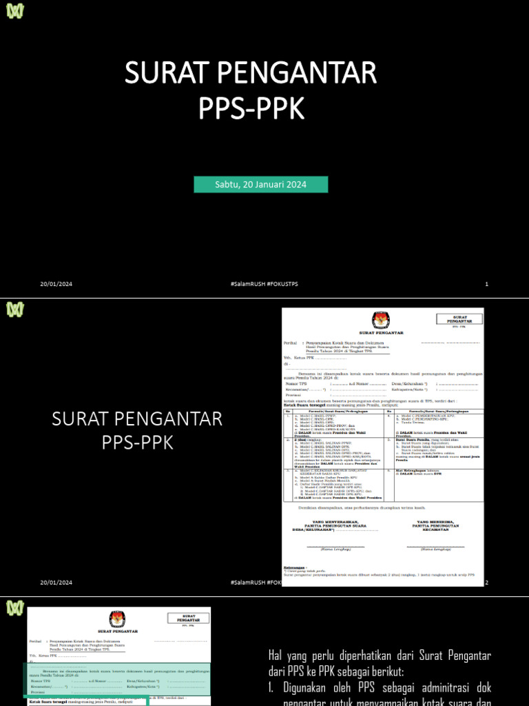 Surat Pengantar PPS-PPK | PDF