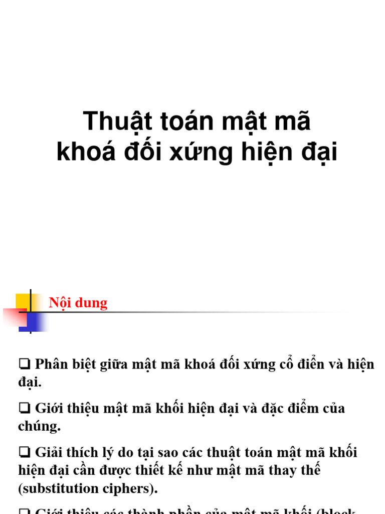 ch-04-vn-Mật mã khoá đối xứng hiện đại | PDF