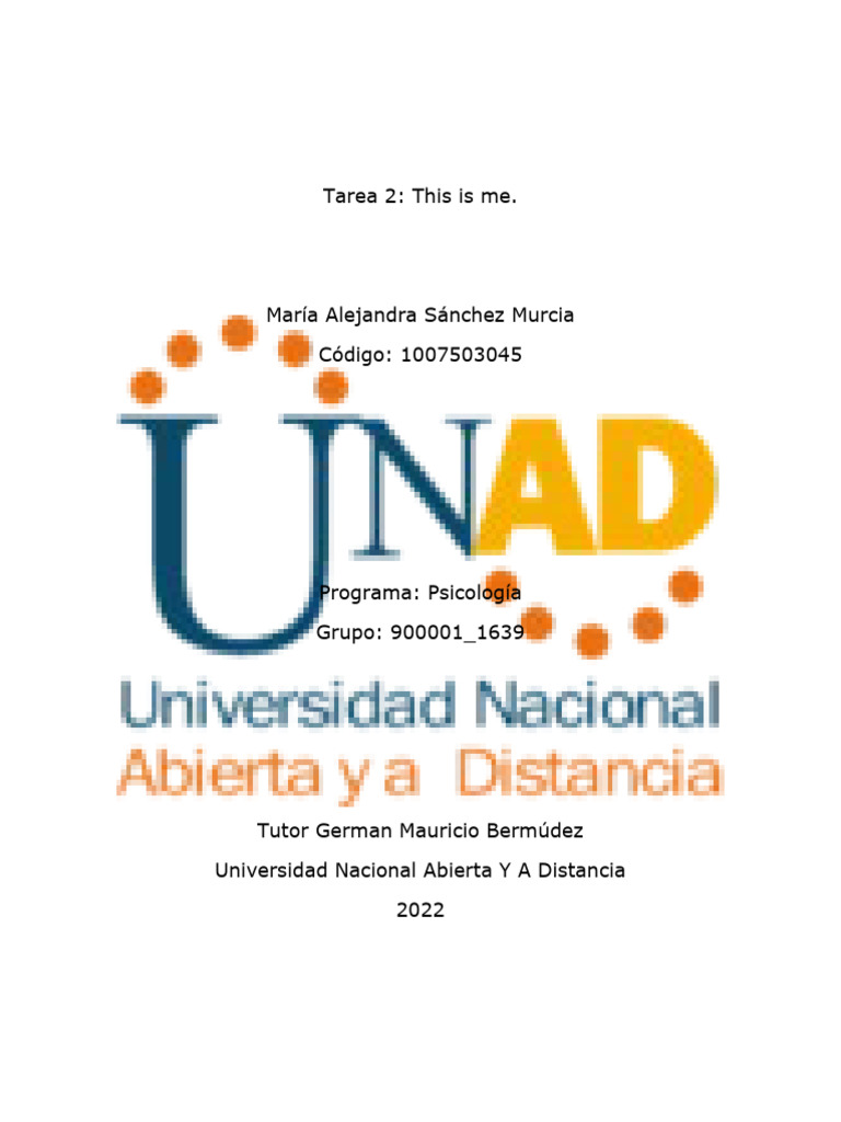 Tarea 2 Thisismemariasanchez 1639 | PDF | Self-Improvement