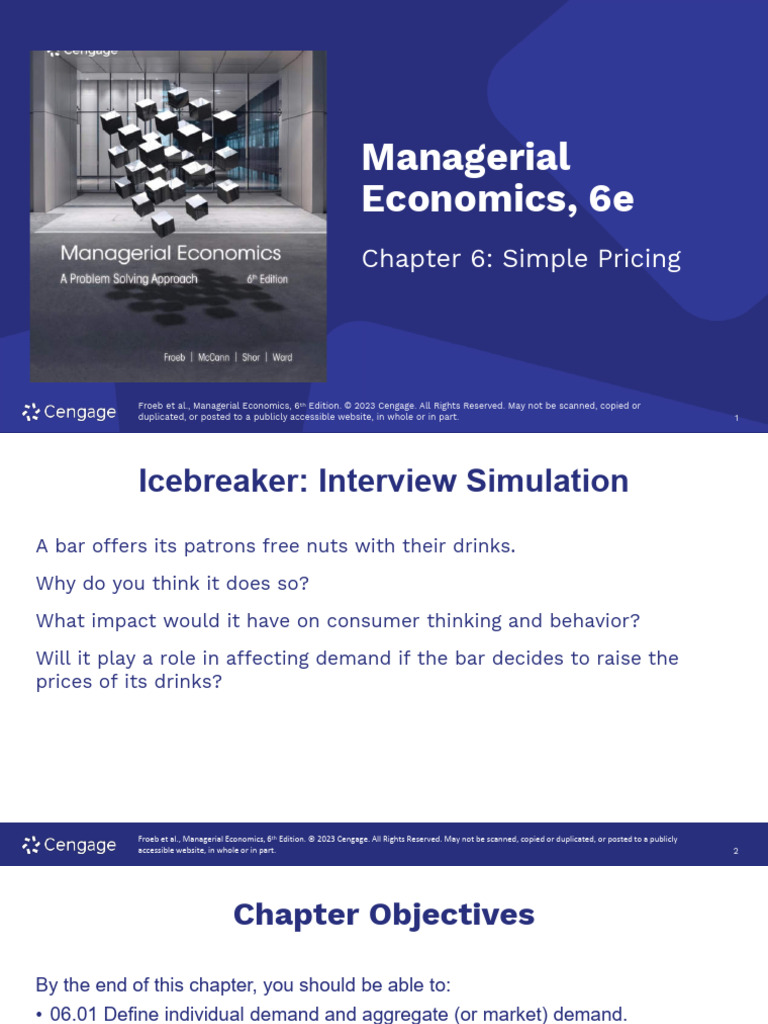 Chapter 6 - Simple Pricing | PDF | Demand | Elasticity (Economics)