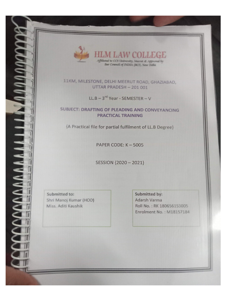 Practical File Drafting Pleading | PDF