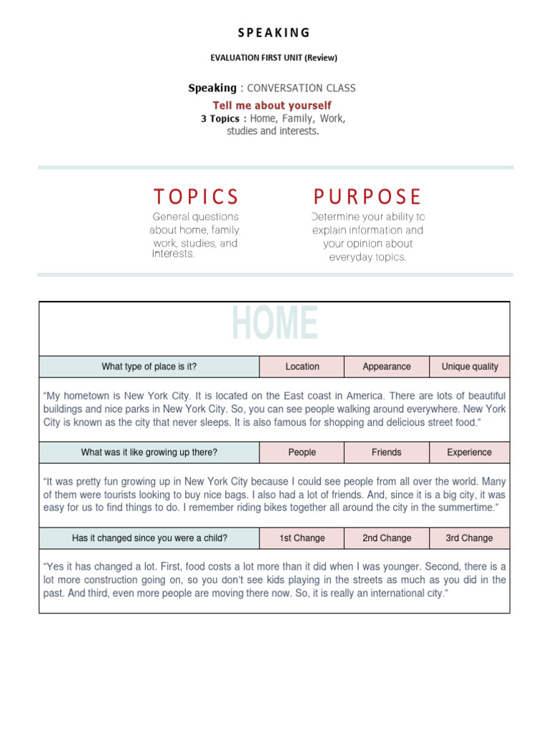 Conversation Handout | PDF