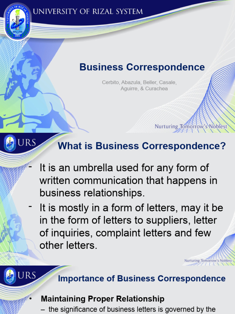 Business Correspondence | PDF | Memorandum | Proofreading