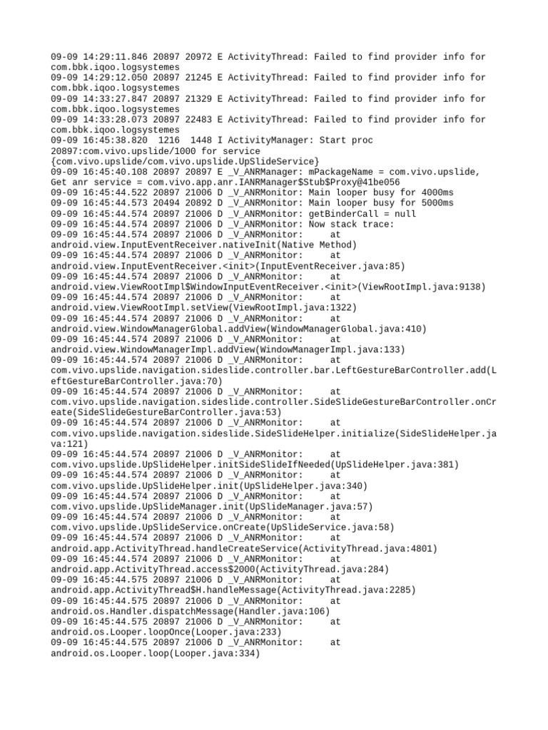 Log | PDF | Java (Programming Language) | Android (Operating System)