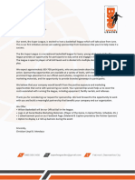 Basketball Solicitation Letter Sample | PDF | Sports & Recreation