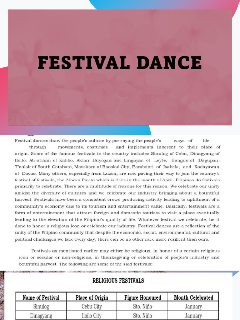 Festival Dance | PDF