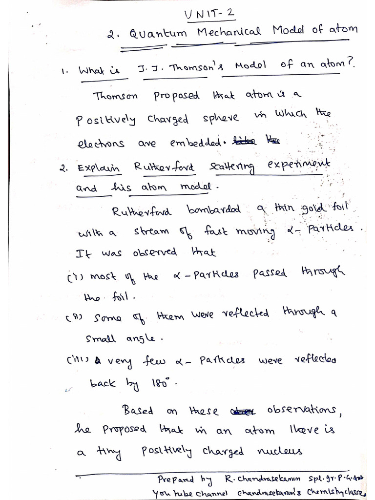 11 TH Chemistry Unit - 2 EM | PDF