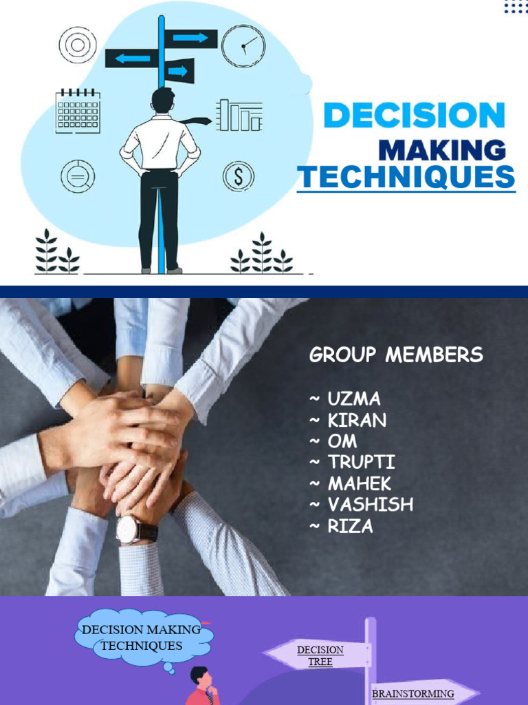 Decision Making Technique - PPTX 2.Pptx3.Pptx4.Pptx4231 | PDF ...