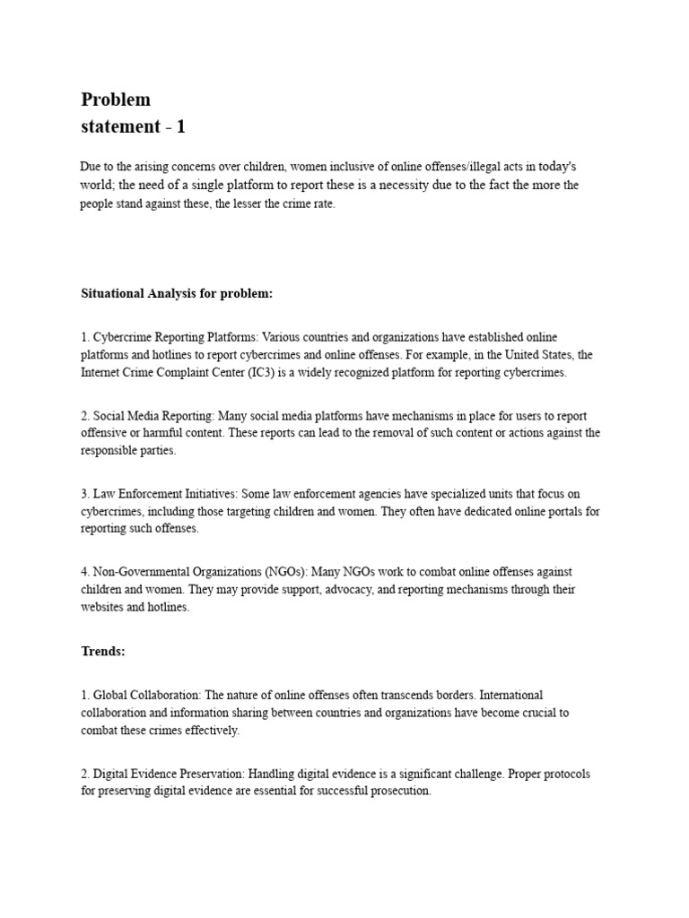 Research Report and Chosen Problem Statement | PDF | Art | Computers