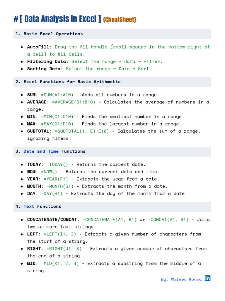 Data Analysis in Excel | PDF | Mathematical Logic | Applied Mathematics