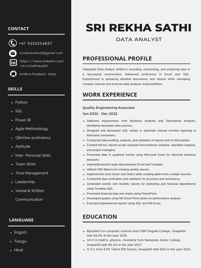 Black Modern Chief Exclusive Office Resume | PDF | Microsoft Excel | Computing