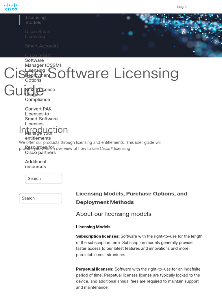 Cisco Software Licensing Guide - Cisco | PDF