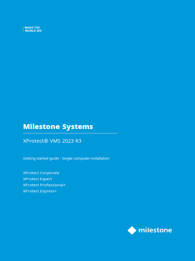MilestoneXProtectVMSproducts GettingStartedGuide en-US | PDF | Installation (Computer Programs ...