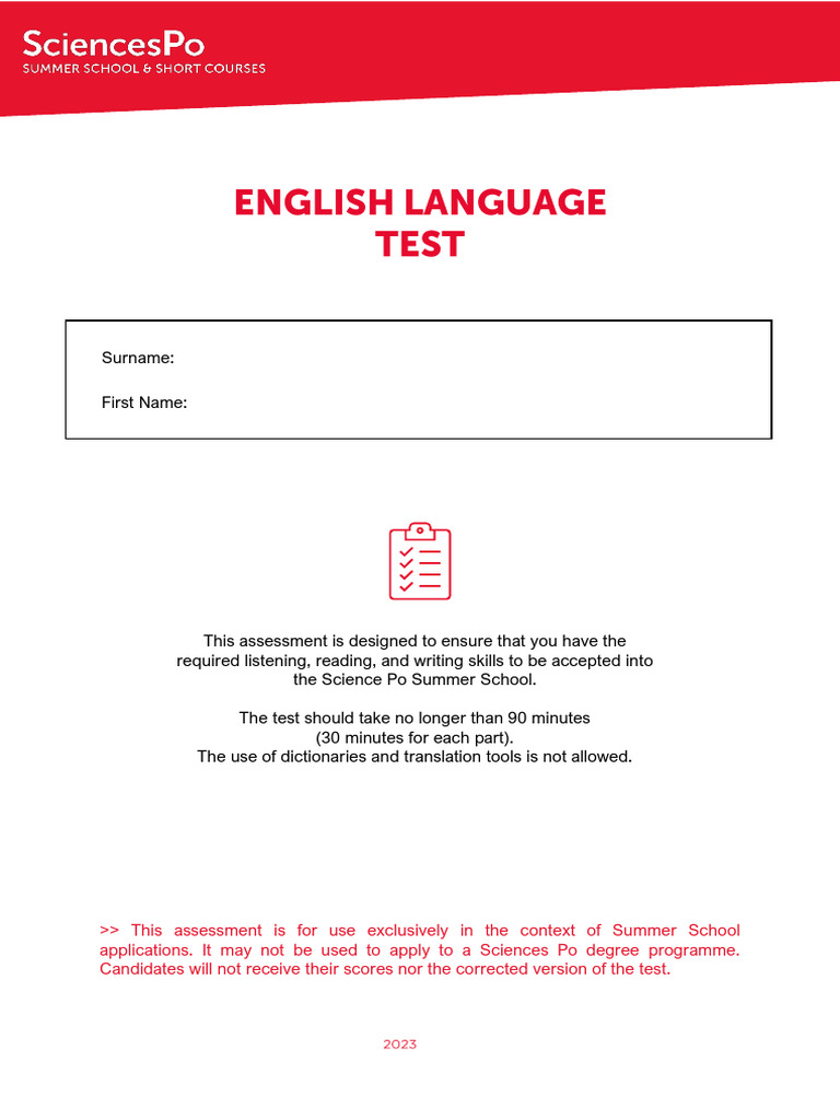 Science Po Summer School Assessment Guide | PDF | Taliban | Afghanistan