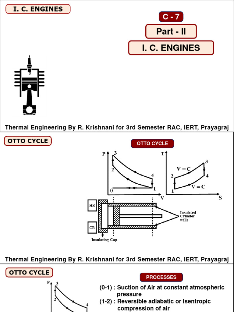 Thermal C - 7 Part II (Student) | PDF | Diesel Engine | Energy Technology