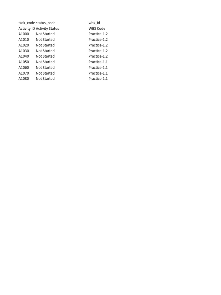 Practice 1 Activities | PDF