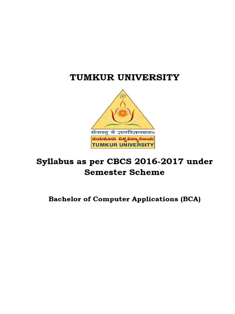 BCA Syllabus | PDF | Relational Database | Databases BCA Syllabus | PDF | Relational Database | Databases