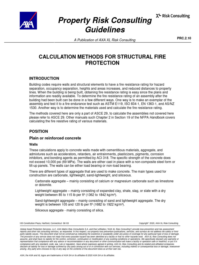 PRC 210 Calculationmethodsforstructuralfireprotectionv 1 | PDF ...