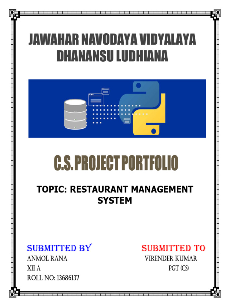 Anmol CS Project | PDF