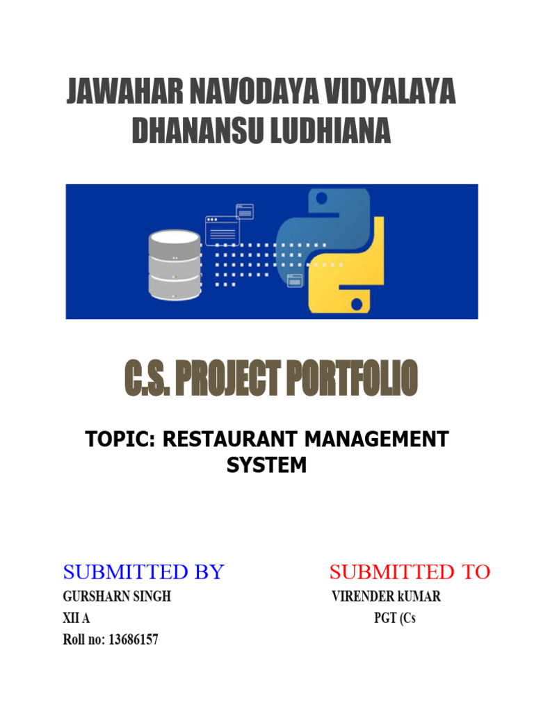 GURSHARN CS Project | PDF