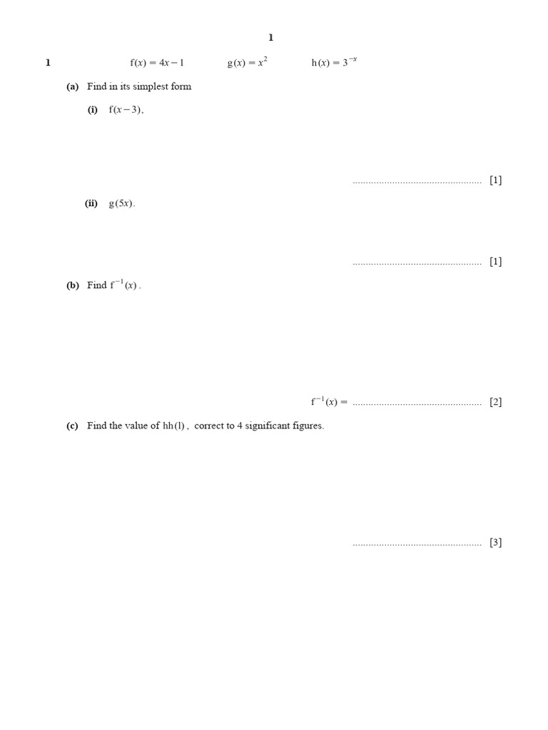 Revision Paper Calculus | PDF | Equations | Cartesian Coordinate System