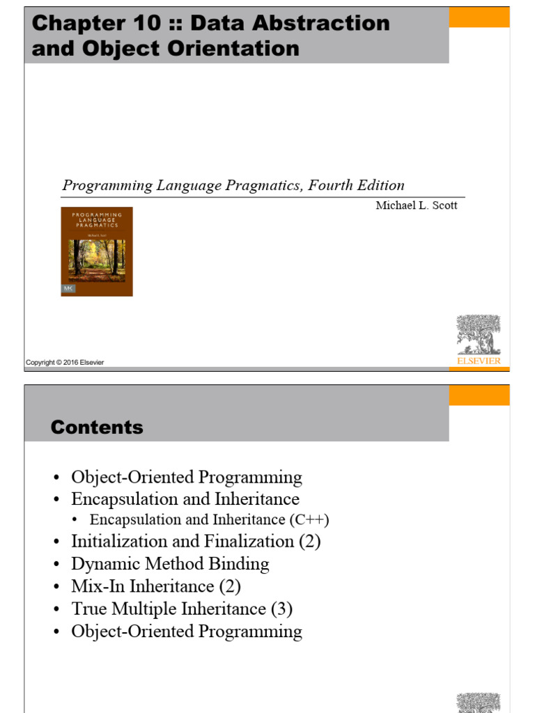 Ch10 Data Abstraction And Object Orientation 4e Pdf Class Computer Programming Method