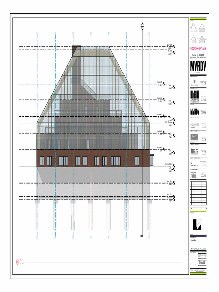 05-DJCG-E01-ZZZ-PDF-ARQ-C02 - Sheet - A108A - Alzado Sur | PDF