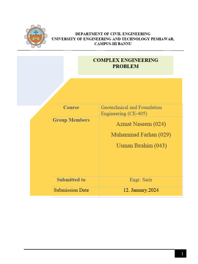 cep geotechnical | PDF | Concrete | Geotechnical Engineering