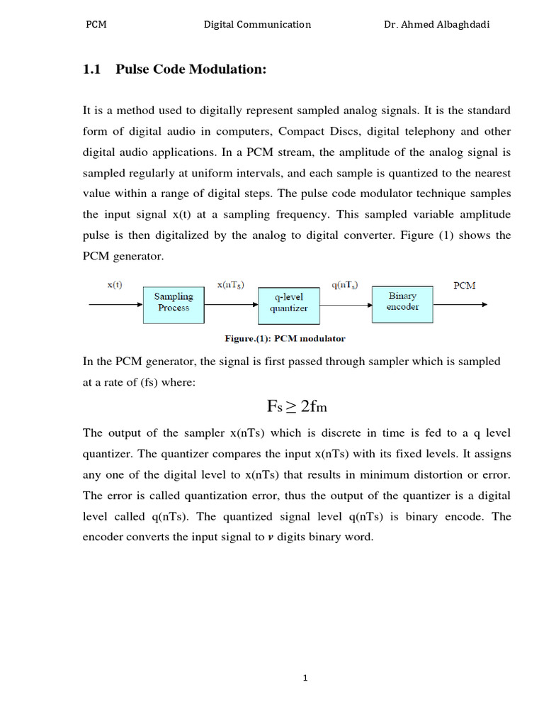 Lec 1 Download Free Pdf Sampling Signal Processing Modulation