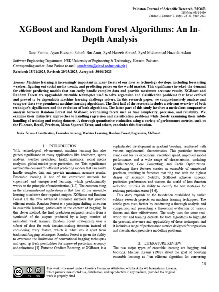 XGBoost and Random Forest Algorithms | PDF