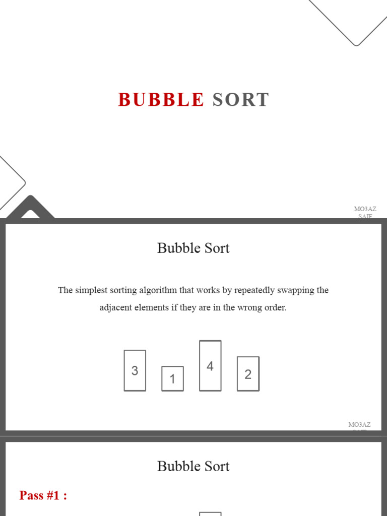 Bubble Sort | Download Free PDF | Algorithms And Data Structures | Algorithms