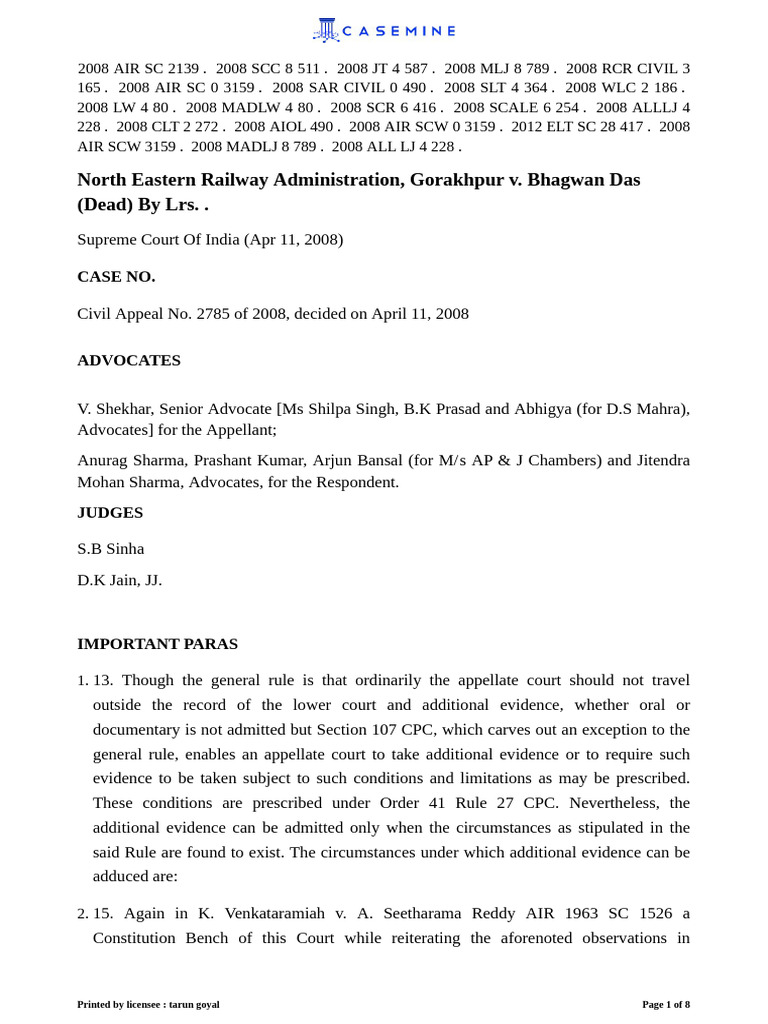 Casemine Judgment 119785 | PDF | Judgment (Law) | Appeal