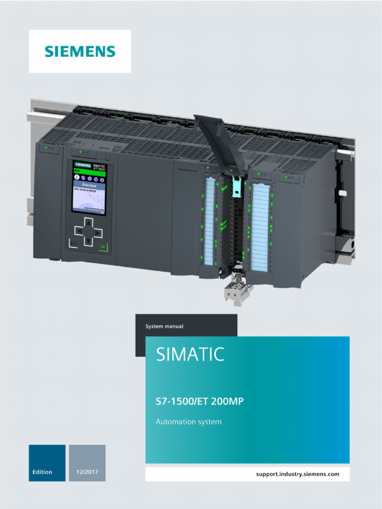 S7-1500, ET 200MP Automation System Manual | PDF | Input/Output | Power ...