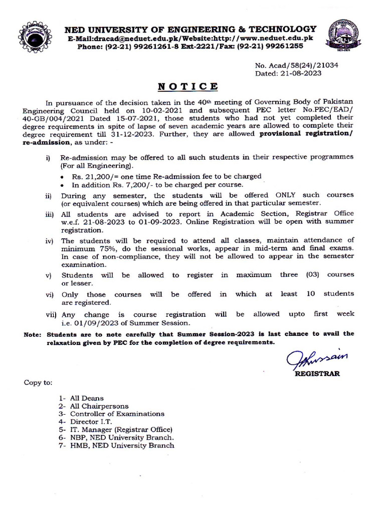 Summer Session, 2023 Beyond Seven Academic Year | PDF