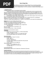 Bridge Bidding Cheat Sheet | PDF | Games Of Mental Skill | Gaming Devices